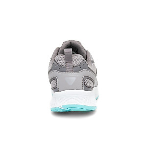 Skechers Women's Go Run Consistent Sneaker, Gray/Turquoise, 8.5 Wide