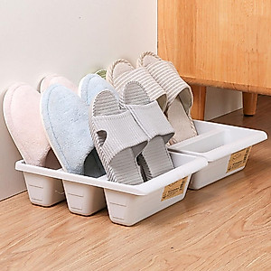 STOBAZA 2Pcs storage shoe tray shoe storage rack Entryway vertical shoe rack closet shoe rack Door Shoe stand shoes organizer rack cabinet storage shelf Shoe Shelf Finishing tray pp porch
