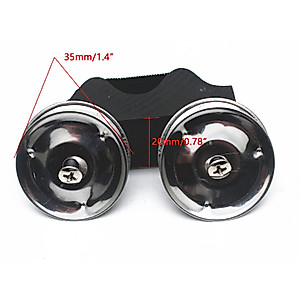 TUOREN Finger Jingles Tambourine with Steel Jingles Handheld Percussion for Cajon, Hand drum, Guitarists, Singer Vocalists