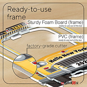 Taxi Photo Booth Frame, Car Photo Booth Prop, Birthday Photo Booth Frame, NYC Party Decoration, Yellow Cab Photo Booth Backdrop, Yellow Taxi Selfie Photo Booth Frame, Sizes 36x24 and 48x32 Inches