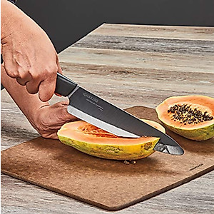Kyocera Advanced Ceramic Revolution 4-Piece Knife Set :Includes 7-inch Chef's, 5.5-inch Santoku, 4.5-inch Utility and 3-inch Paring-Black Handle w/Black Blades