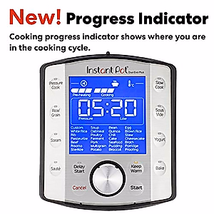 Instant Pot Duo Evo Plus 10-in-1 Pressure Cooker, Rice Cooker, Slow Cooker, Yogurt Maker, Sous Vide, Sauté, Food Warmer, Bake, Stock Pot, Steamer, Cookware Grade Stainless Steel Inner Pot, 6 Quart