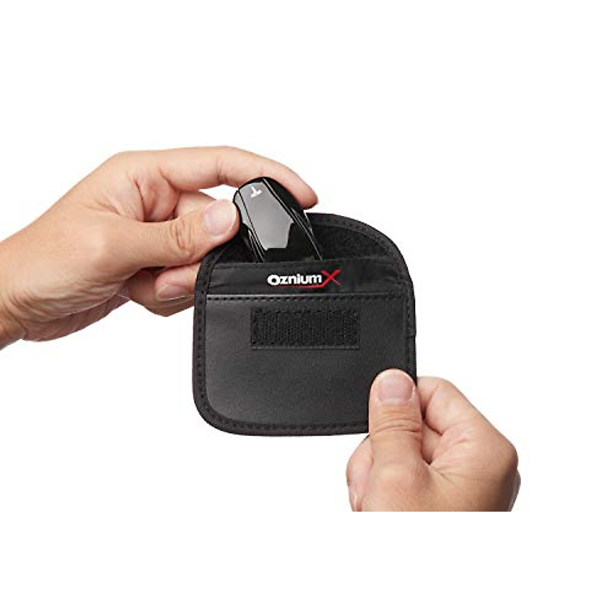 OzniumX RF Shielded Faraday Bag for Tesla Model S/X/3 - (2 Pack), Car Key Fob Protector, RFID Blocking, Anti-Theft Keyless Entry for Car Key, Anti-Spying, Anti-Tracking