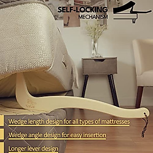 The Sheet Snug | Mattress Lifter for Changing Sheets | Easy Lifter Mattress Riser | Mattress Lifter Wedge | Mattress Lifter Tool | Bed Made Easy Mattress Lifter | Bed Making Tool