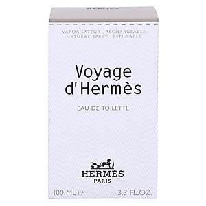 Hermes Voyage D'Hermes Eau-de-toilette Refillable Spray for Unisex, 3.30-Ounce