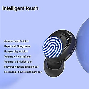 True Wireless Bluetooth5.0 Earbuds,XY30 in-Ear Noise Reduction Earphones Premium Fidelity Stereo Sound Headset E-Sports Game Earbuds for Running