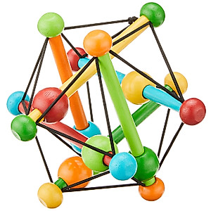 Manhattan Toy Skwish Mardi Gras Rattle and Teether Grasping Activity Toy