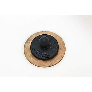 StopShroom Tub 2 Pack Universal Stopper for Bathtub and Bathroom Sink Drains, Black Plug 2pk, 2 Count