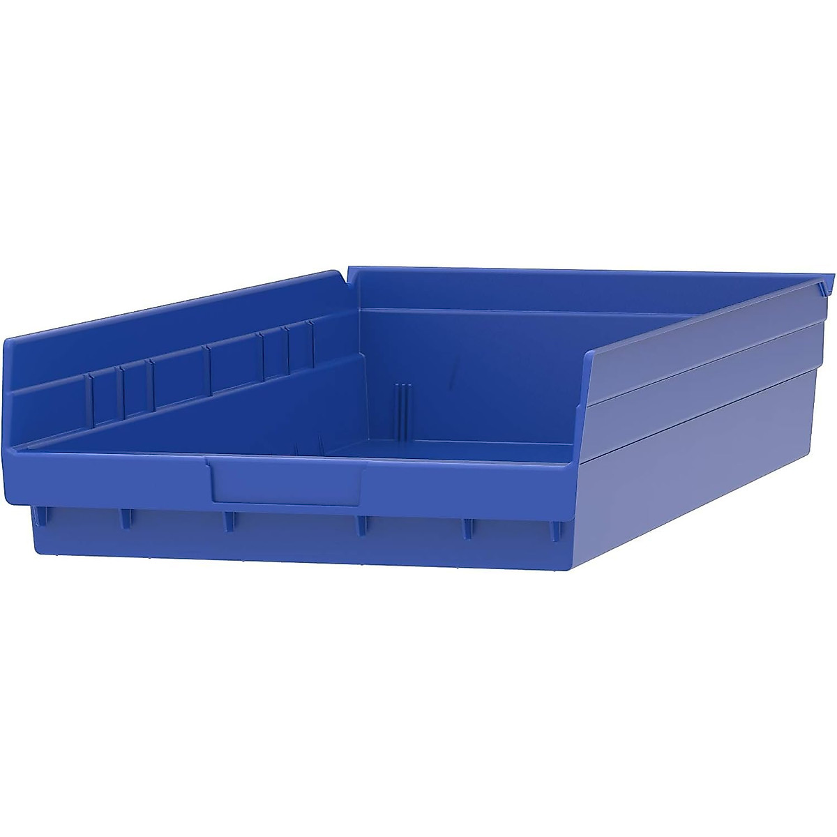 Akro-Mils 30174 Plastic Nesting Shelf Bin Box, (24-Inch x 11-Inch x 4-Inch), Blue, (6-Pack)