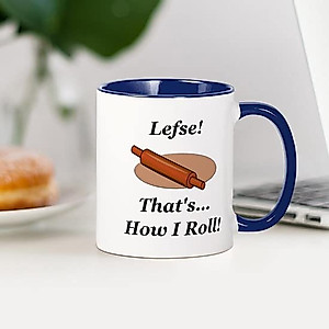 CafePress Lefse How I Roll Mug Ceramic Coffee Mug, Tea Cup 11 oz
