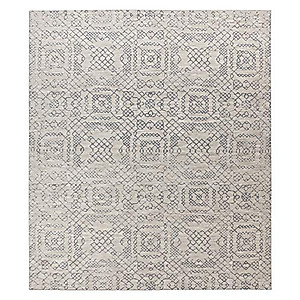 New Azulejo Natural Beige Moroccan Contemporary Handmade Tufted 100% Woollen Area Rugs & Carpet (8x10 ft - 250x300 cm)