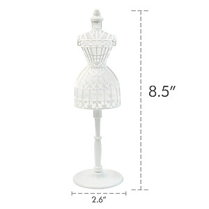 AUEAR, 5 Pack Dress Forms Cloth Gown Plastic Mannequin Display Support Holder Model Stand Accessories for Dresses