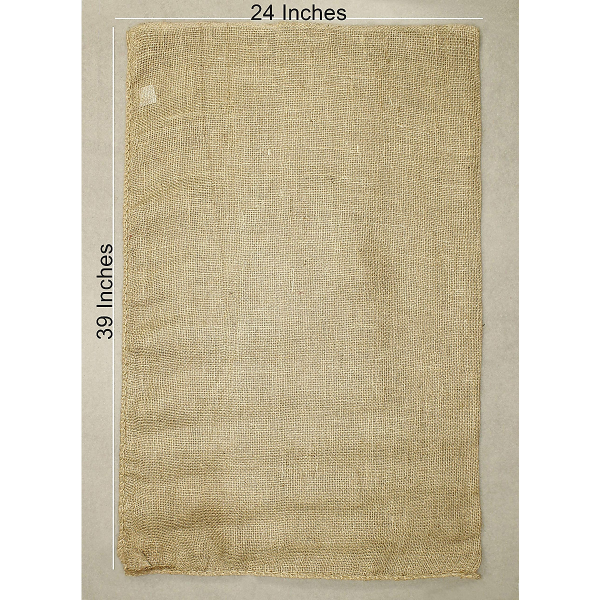 COTTON CRAFT Burlap Potato Sack Bag - Set of 4 Jute Potato Sack Race Bags - Large 24x39 Adult & Kids Sturdy Easter Outdoor Games Birthday Block Party Toy Storage