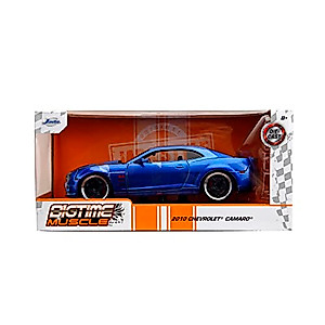 Big Time Muscle 1:24 2010 Chevy Camaro Die-Cast Car, Toys for Kids and Adults(Candy Blue)