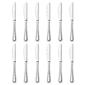 New Star Foodservice 58444 Bead Pattern, Stainless Steel, Dinner Knife, 8.5-Inch Set of 12
