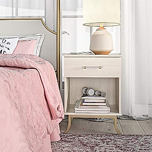 Little Seeds Monarch Hill Clementine White Nightstand, Ivory Oak