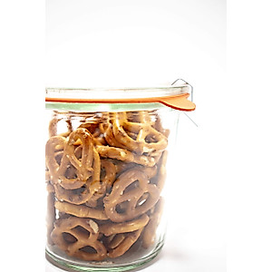 Weck Canning Jars 742 - Weck Mold Jars made of Transparent Glass - Eco-Friendly Canning Jar - Storage for Food, Yogurt with Air Tight Seal and Lid - 1/2 Liter Tall Jars Set - (2 Jars)