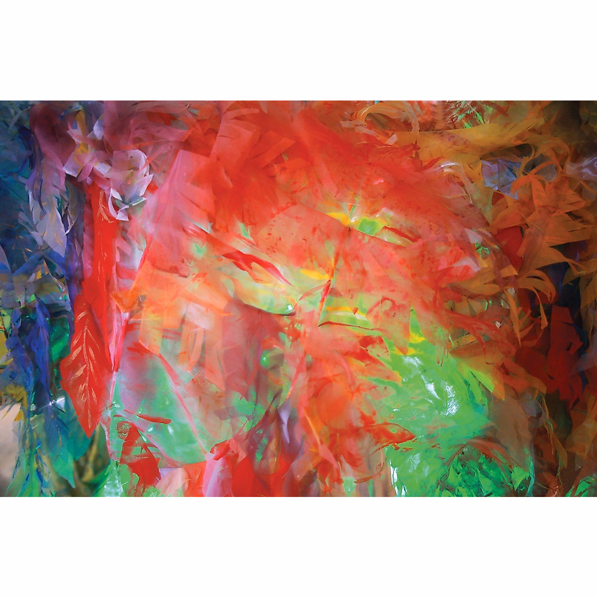 13.5-Feet Wide by 9-Feet high. Prepasted Robust Wallpaper Mural from The Firebird Original Abstract Painting by Irene Miller. Our murals are Easy to Install Remove and Reuse if U do as in Our Video.