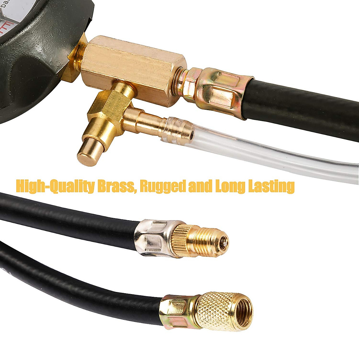 BTSHUB 0-140PSI Fuel Injector Pump Pressure Tester Gauge Hand Tool Set