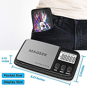MAXUS Shipping Scale 440lb, Digital Postage Scale for Packages Luggage with Hold and Tare Funtion