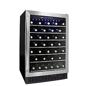 Danby DWC057A1BSS Built In Beverage Center, Single Zone Under Counter Wine Chiller In Stainless Steel - For Kitchen, Home Bar