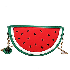 WILDFINDING Women's Lemon/Watermalon Fruit Shoulder Bag Messenger Bag Purse (Lemon), 19cm