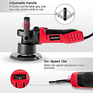 Avid Power Dual Action Polisher Kit Bundle with 5PCS Buffing Pads