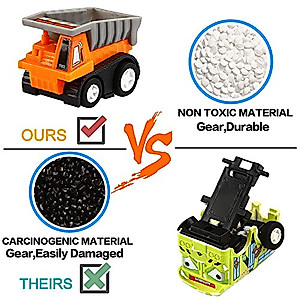 Pull Back Car, 20 Pcs Assorted Mini Truck Toy and Race Car Toy Kit Set, Play Construction Vehicle Playset for Boy Kid Child Party Favors Birthday Game Supplies Pinata Stuffers Easter Egg Hunt Fillers