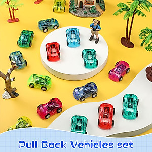 100 Pcs Mini Pull Back Cars Bulk Plastic Racing Vehicles Pull Back Car Friction Powered Small Racing Cars Playsets for Kids Birthday Christmas Classroom Prizes Goodie Bags Fillers Classroom Prizes