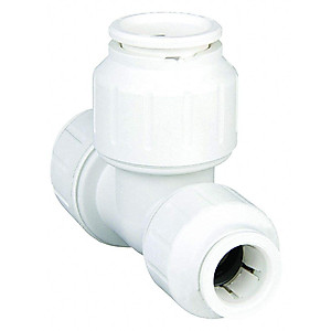 John Guest Speedfit PEI3028C 1/2-Inch CTS by 1/2-Inch CTS by 3/4-Inch CTS Reducing Tee, 5-Pack