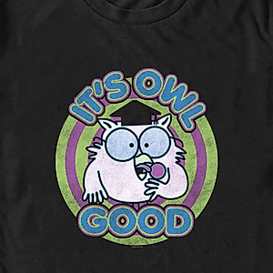 Men's Tootsie Pop Mr. Owl It's Owl Good T-Shirt - Black - X Large