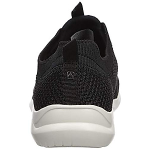 Aravon Women's PC Mesh Bungee Sneaker, Black Knit, 9