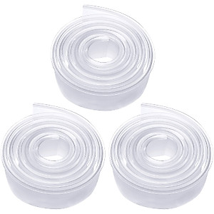 108 Inch Clear Shower Door Bottom Seal T Shaped Shower Door Seal Strip Framed Shower Door Drip Sweep Replacement Parts for Bathroom