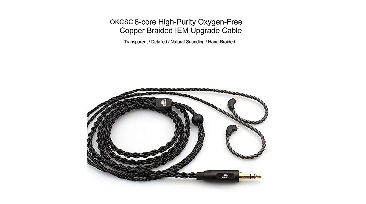 okcsc 2 Pin Earphone Cable - Detachable & Upgrade