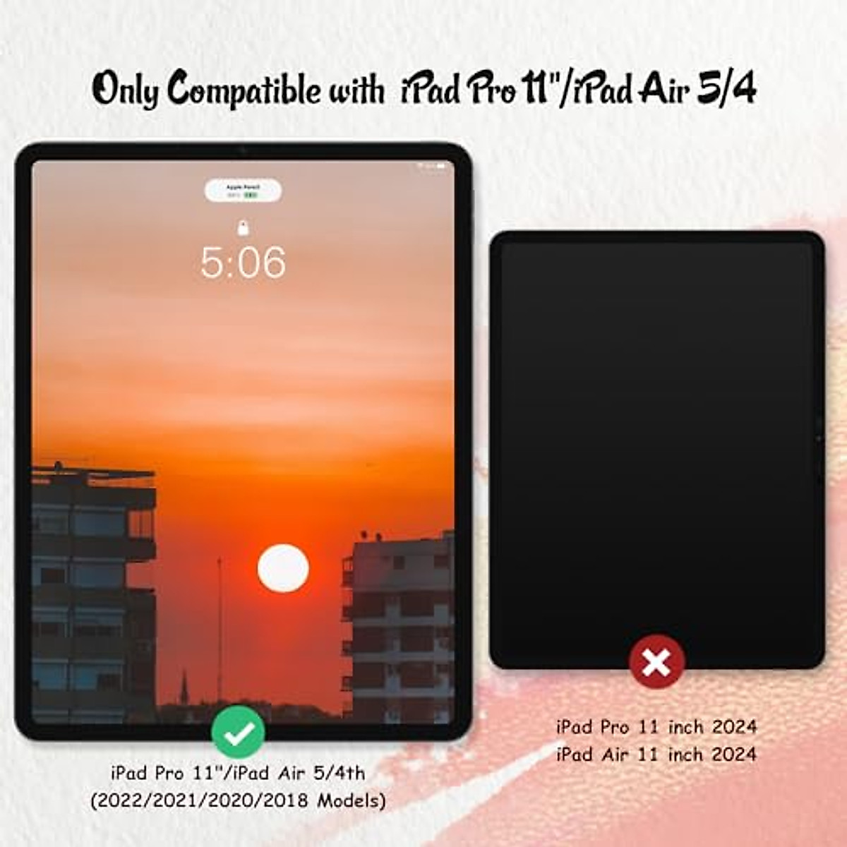 bersem 2 PACK Paperfeel Screen protector for iPad Pro 11 inch (2022/2021/2020/2018 Models) / iPad Air 5th / 4th Generation (10.9 inch), Matte PET film for Drawing, Anti-Glare, Easy Installation