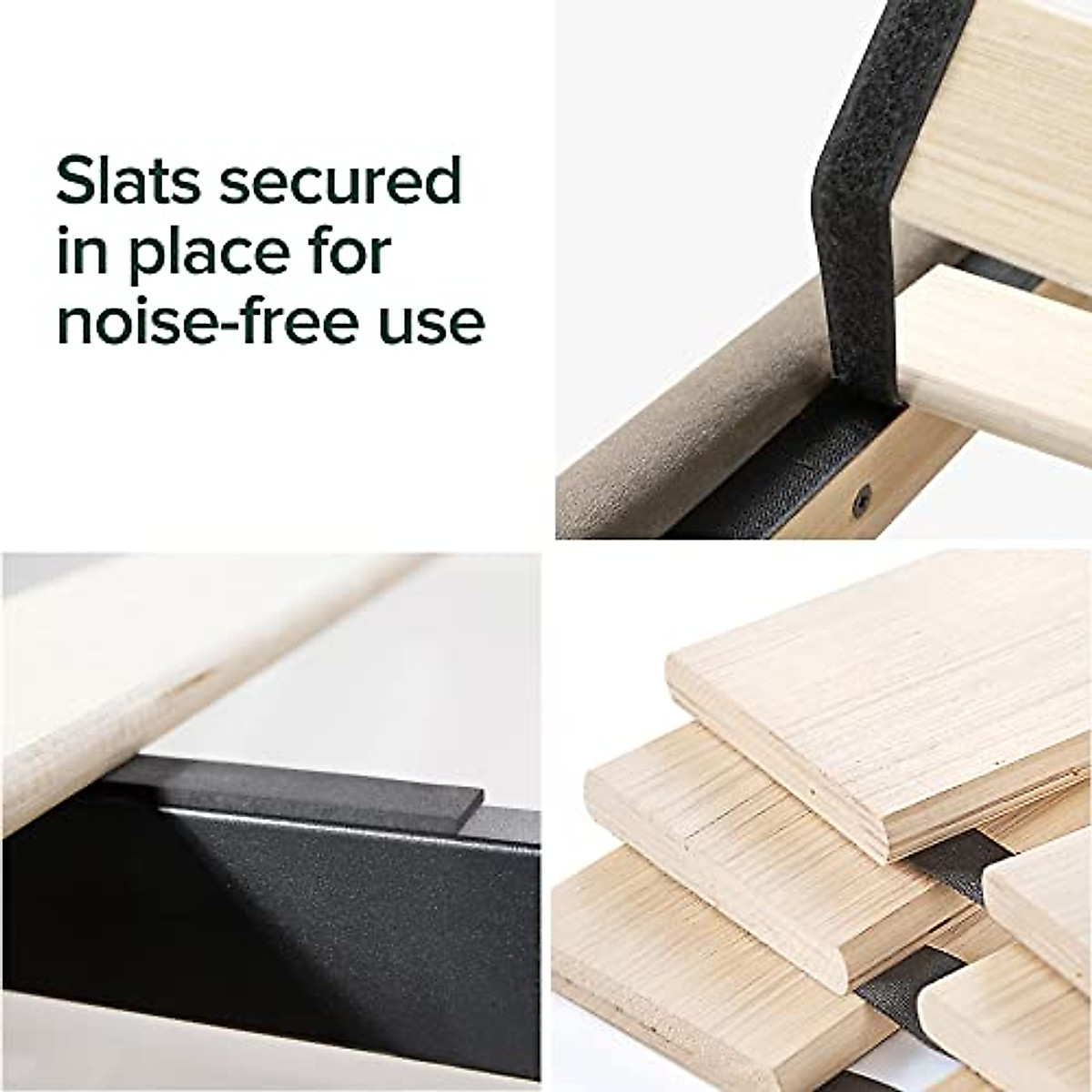 ZINUS Taylor Velvet Upholstered Platform Bed Frame with Split Headboard, Velvet Bed Frame, No Box Spring Needed, Easy Assembly, Latte, Full