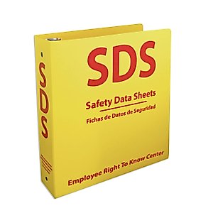 SDS Poly 3-Ring Binder 2 Inch - Bilingual English/Spanish - 400 Safety Data Sheet Capacity