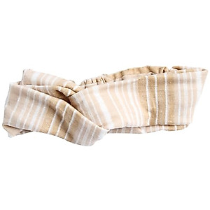 Jessica Simpson Baby Girls' Romper - One Piece Short Sleeve Jumpsuit for Baby Girls with Headband (Infant Sizes: 0-24M), Size 6-9 Months, Yellow Stripe