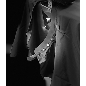 TRU BARBER Silicone neck cape, Professional Cape with Snap Closure Hair Salon Cutting Cape, Barber Cape, Barbershop cape, 50" x 58” (Blak/Red)