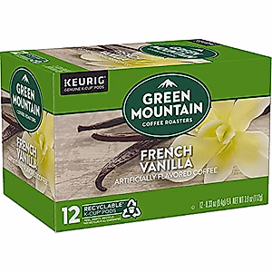 Green Mountain Coffee Roasters French Vanilla Keurig Single-Serve K-Cup pods, Light Roast Coffee, 12 Count