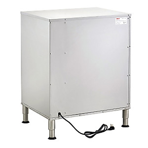 Kratos Commercial Electric Drawer Warmer, Stainless Steel Triple Drawer Food Warmer for Restaurants and Hotels, 120V, 1350W