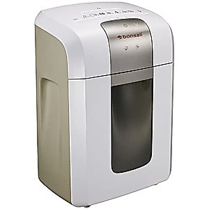 Bonsaii Evershred Pro 6-8 Sheets Super Micro-Cut Paper Shredder, 60 Mins Non-Stop Running, P-5 High Security, Ultra-Quiet Home Office Shredder for Documents/Mails/CDs/Cards, 4.2 Gallons Pullout Bin