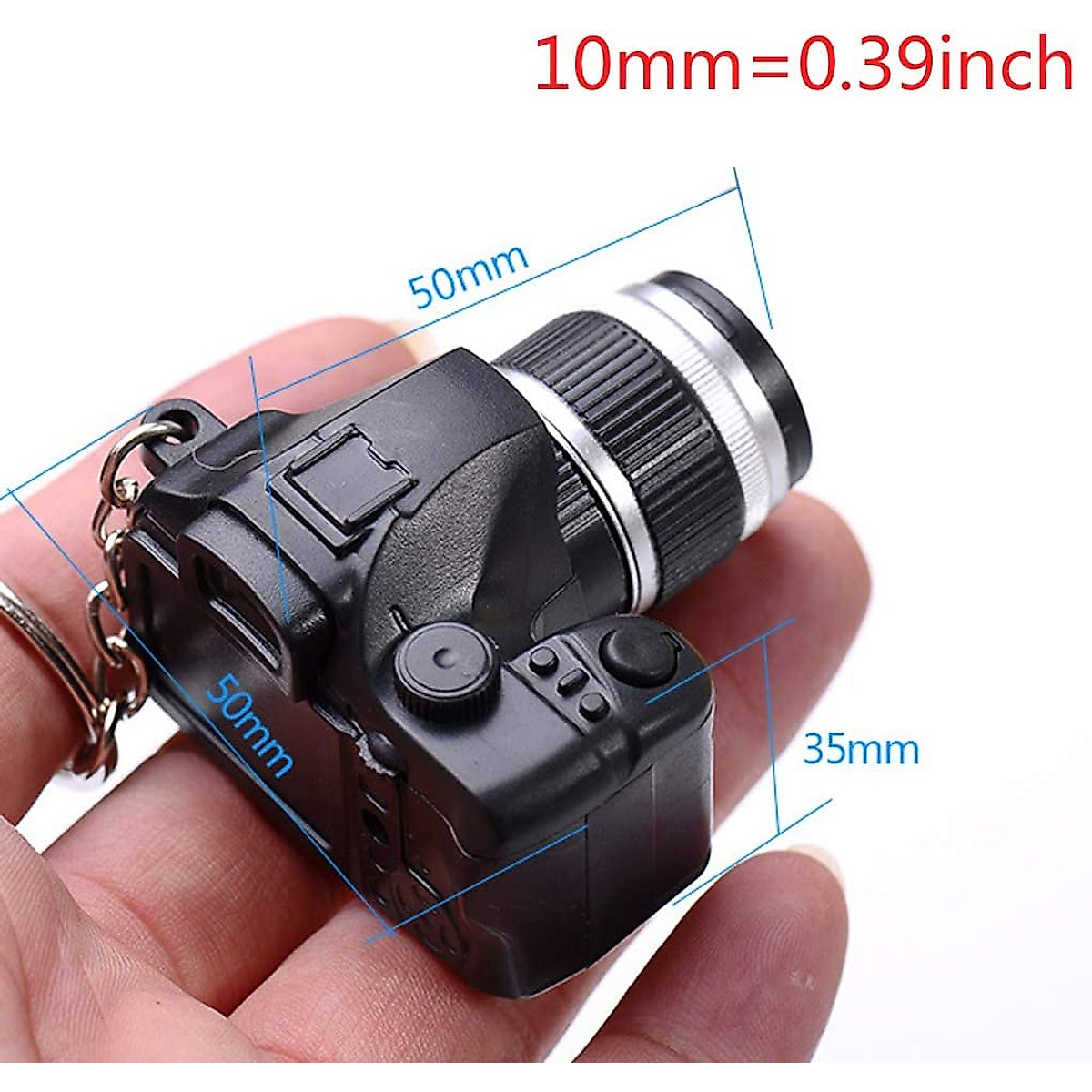 JJLFresheners Camera Keychain with Sound, Key Ring Decor Bag Wallet Pendant, Mini Camera Design Keychain Cute Novelty Ring Child Toy Kids Key Chain Pendant Creative Gift Key Chain Decorative