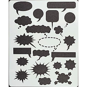 Blank Comic Book (with bonus stencil and blank cover!)