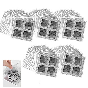 Disposable Hair Drain Stickers, 2025 New Drain Mesh Strainer for Bathroom Laundry Bathtub Kitchen（50PCS）