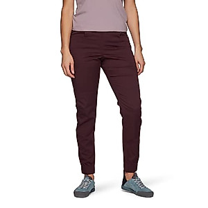 Black Diamond Womens Notion SP Pants Casual Stretch Cotton Pants, Port, Small