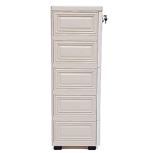 Gdrasuya10 Plastic Drawers Dresser Storage Cabinet with 6 Drawers,Closet Dresser Organizer,Stackable Vertical Clothes Storage for Hallway Entryway(Polar Bear Pattern)
