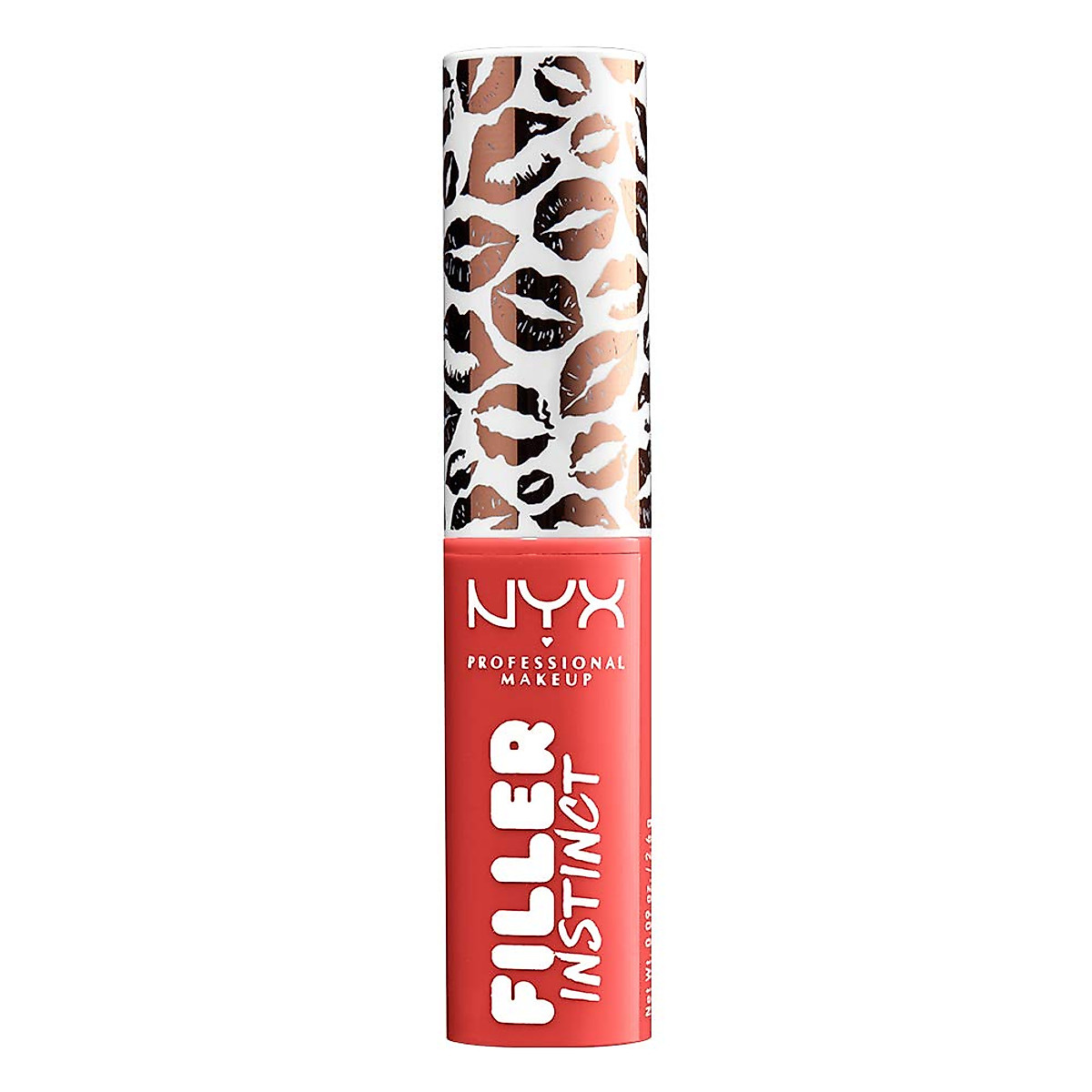 NYX PROFESSIONAL MAKEUP Filler Instinct Plumping Lip Color, Lip Balm - Besos (Coral Red)