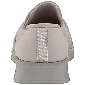 BZees Women's Glimmer Slip-Ons Loafer, Silver Smoke Shimmer, 6.5 Wide