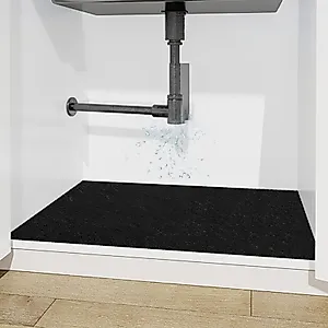 Xinpuerda Under Sink Mat Liner,Waterproof Cabinet Protector for Kitchen and Bathroom,Anti Slip, Waterproof, Easy to Cut, Easy to Clean and Quick Dry ((24" x 59"))